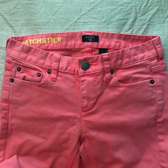 J. Crew | Pants & Jumpsuits | J Crew Coral Matchstick Pants | Poshmark